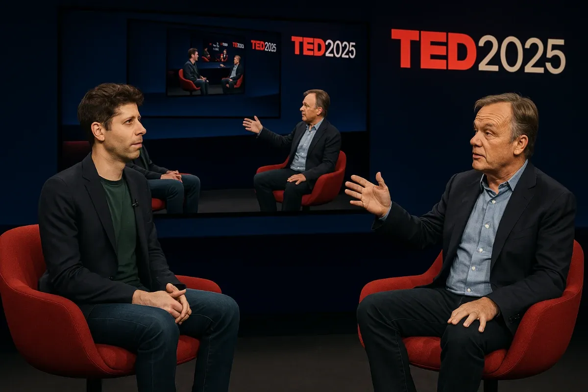 Sam Altman at TED2025: Great technology, concerning gover ...